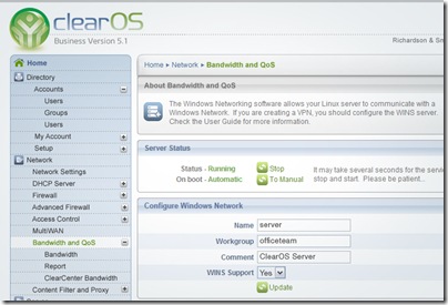 ClearOS is a network and gateway server designed for small businesses ...